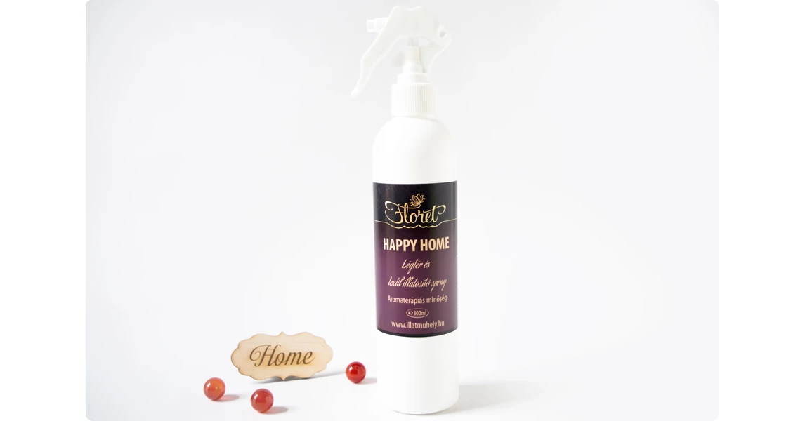 Happy Home légtér és textil illatosító spray 300ml